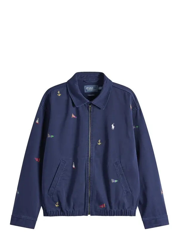 Polo Ralph Lauren Flag Windbreaker Jacket - Navy