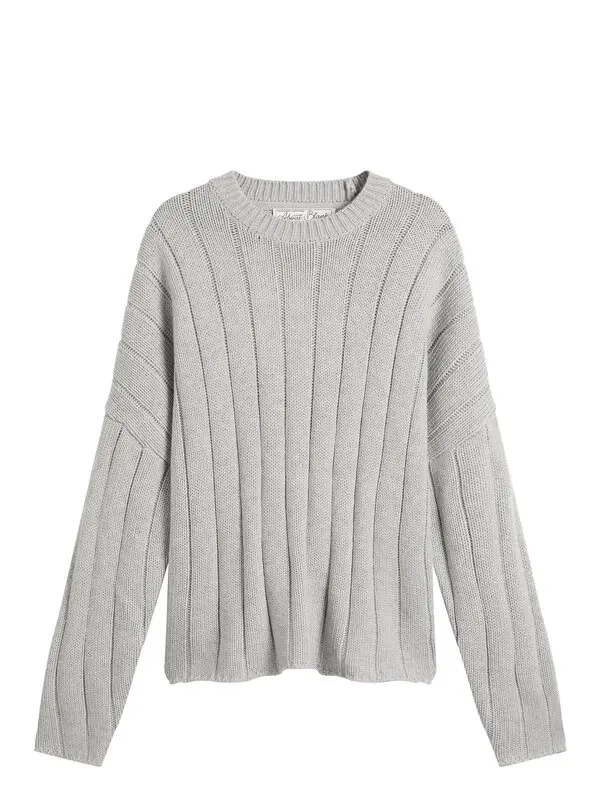 ABOUT:BLANK Rib Knit Crew - Grey