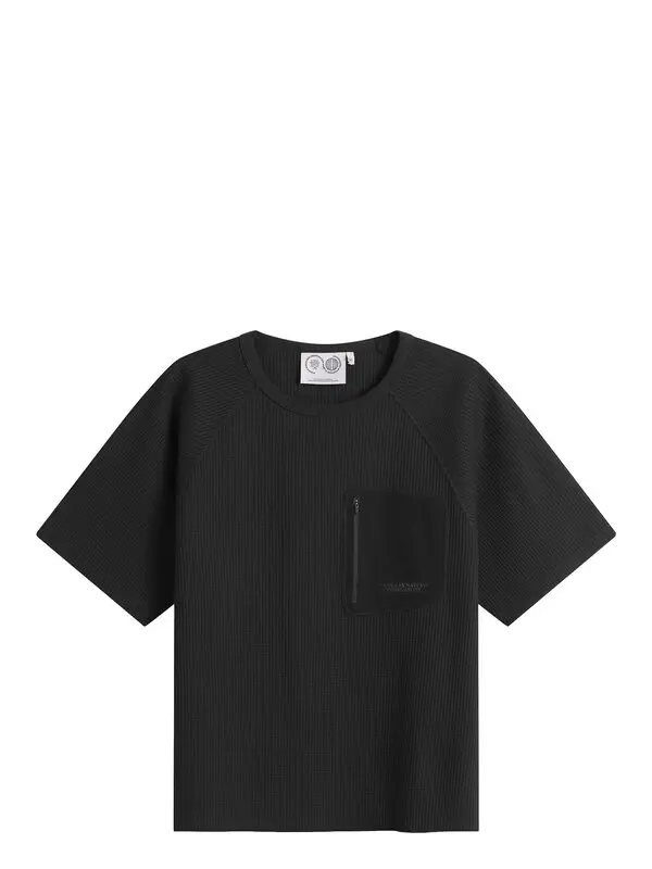 PURPLE MOUNTAIN OBSERVATORY Waffle T-shirt - Black