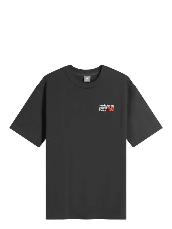 NEW BALANCE Nb Athletics Premium Logo Relaxed Tee - Black