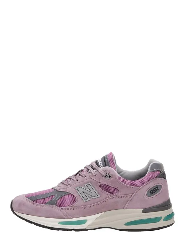 NEW BALANCE 991v2 Sneaker - Polignac/toadstool/silver
