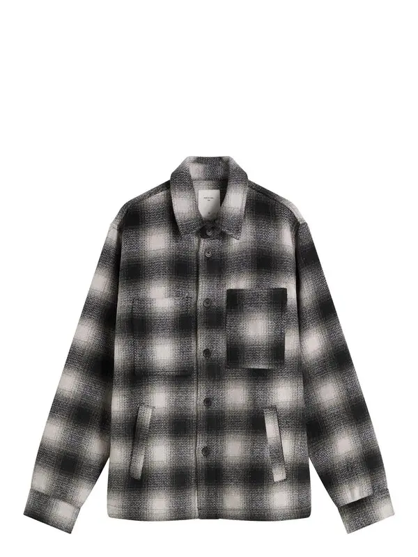 PERCIVAL Check Overshirt - Grey