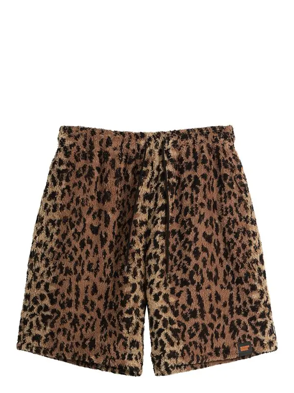 NEIGHBORHOOD X Hippopotamus Terry Cloth Shorts - Leopard