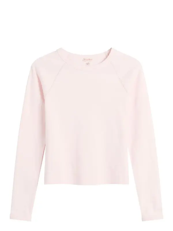 FRUITY BOOTY Round Neck Long Sleeve Top - Pink