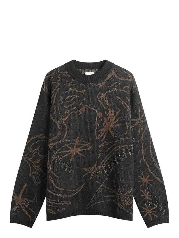 ROA Ryli Cotton Knit Crewneck - Black