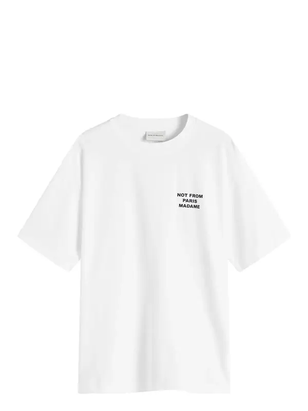 Drole De Monsieur Not From Paris Madame T-shirt - Optic White
