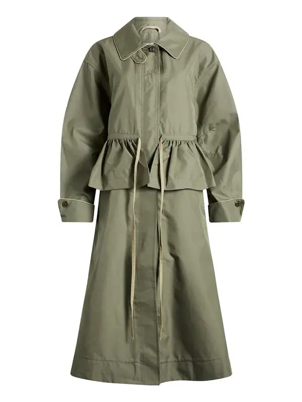 DAMSON MADDER Myrtle Trench Coat - Sage