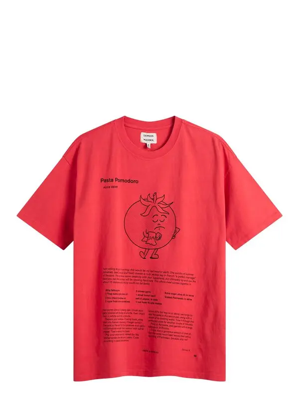 DAMSON MADDER Presented End. Recipe With Friends Graphic T-shirt - Red
