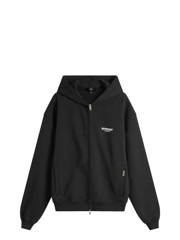 REPRESENT Owners Club Zip Hoodie - Black