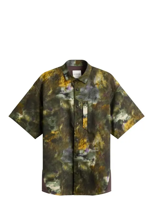 AND WANDER X Roa Printed Breathable Shirt - Camo
