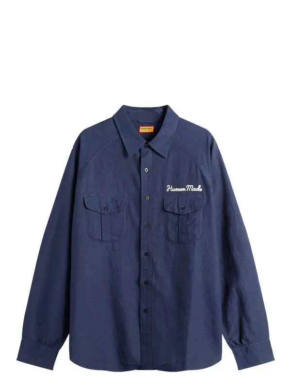 HUMAN MADE Dog Overalls Work Shirt - Navy