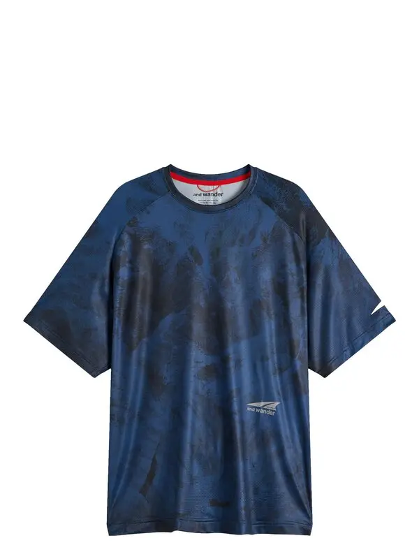 AND WANDER X Altra Graphic T-shirt - Navy