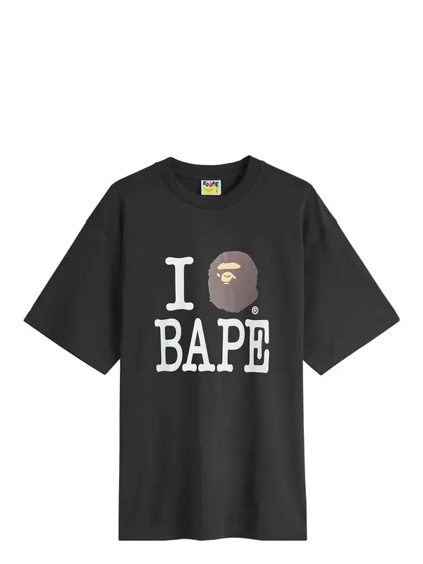 A BATHING APE I Love T-shirt - Black