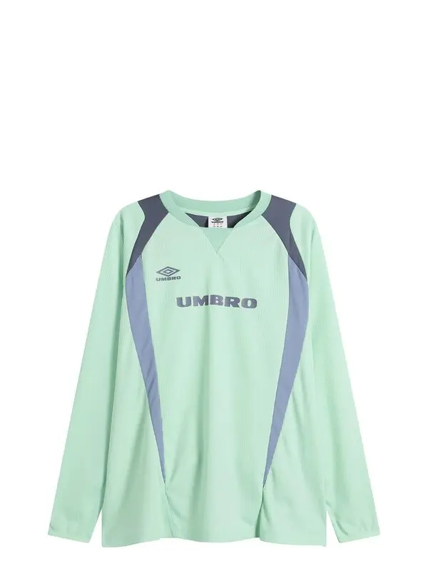 UMBRO Panelled Long Sleeve Jersey - Ocean Wave/grisaille/infinity