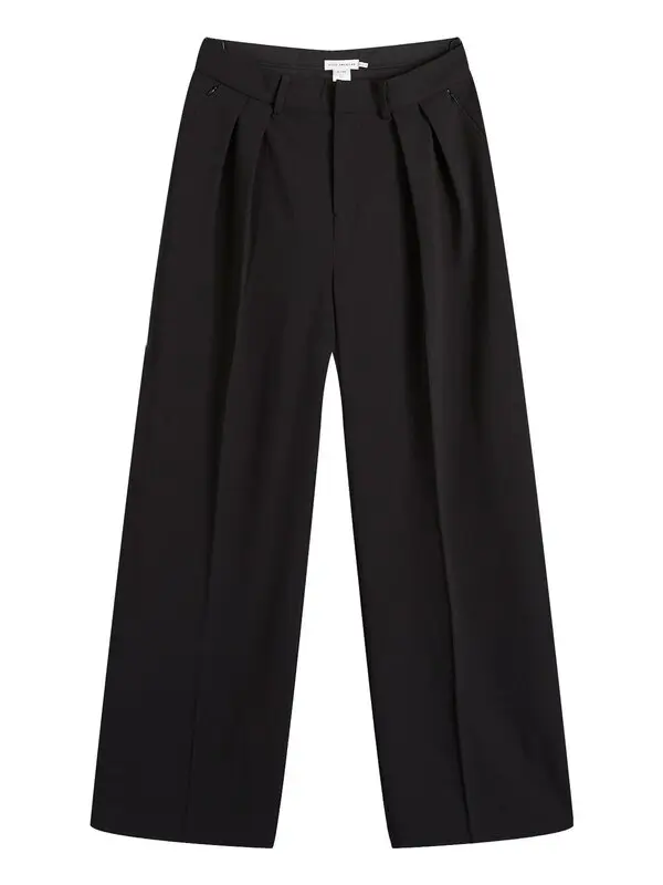 Good American Suiting Good 90s Pleated Trouser - Black