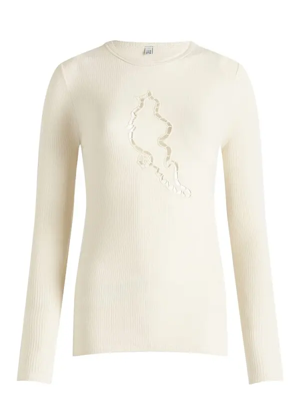 BASERANGE Ponte Long Sleeve T-shirt - Undyed