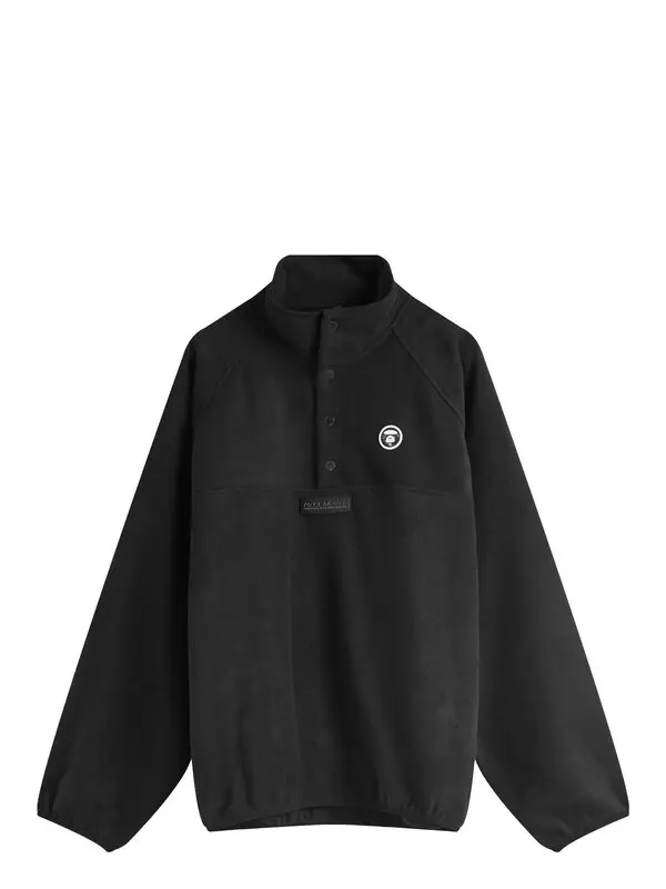 AAPE BY *A BATHING APE Aape Now Moc Neck Polar Fleece - Black