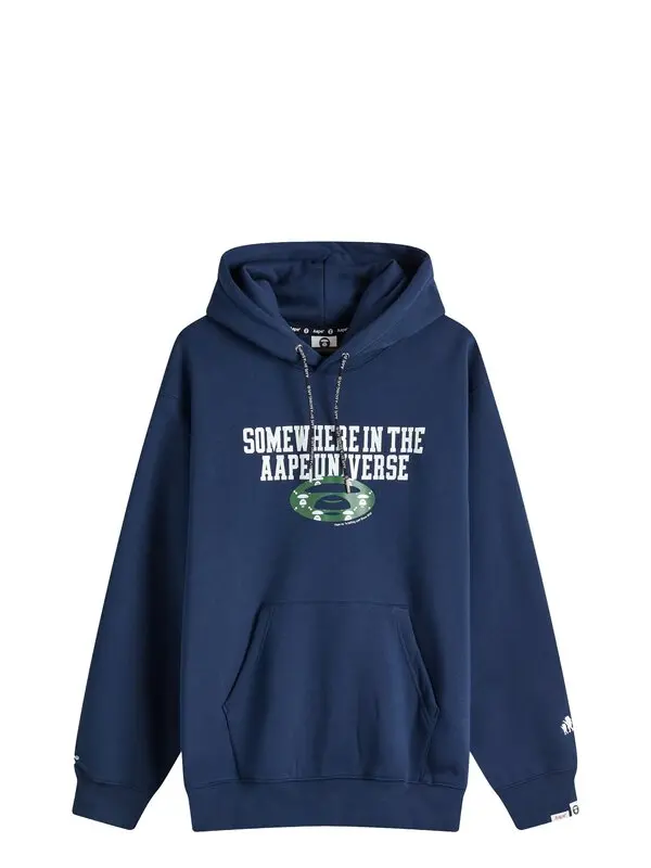 AAPE BY *A BATHING APE Aape Monogram Hoody - Navy