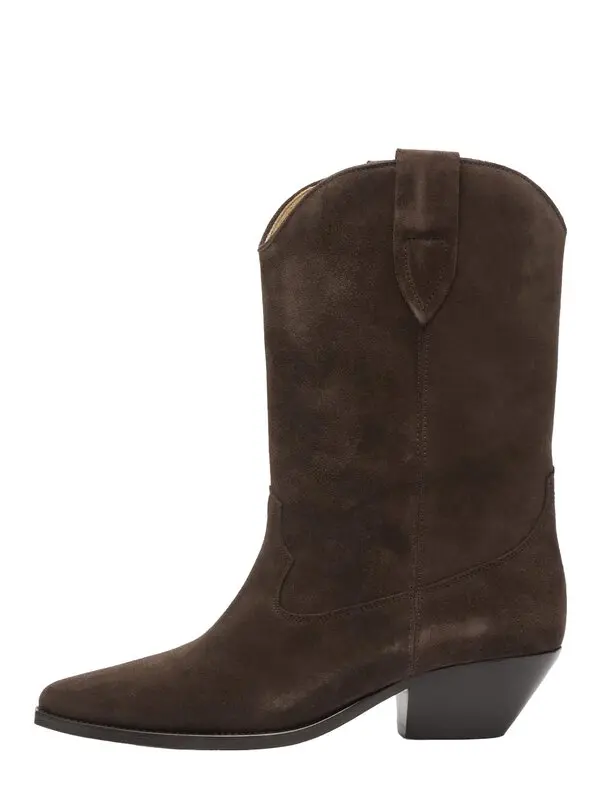 Isabel Marant Étoile Duerto Suede Cowboy Boots - Brown