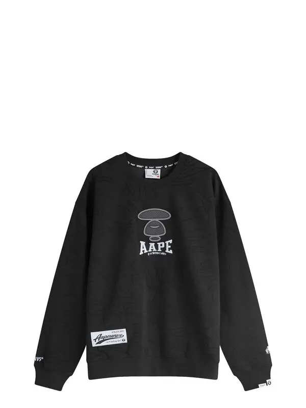 AAPE BY *A BATHING APE Aape Camo Ice Hockey Sweatshirt - Black