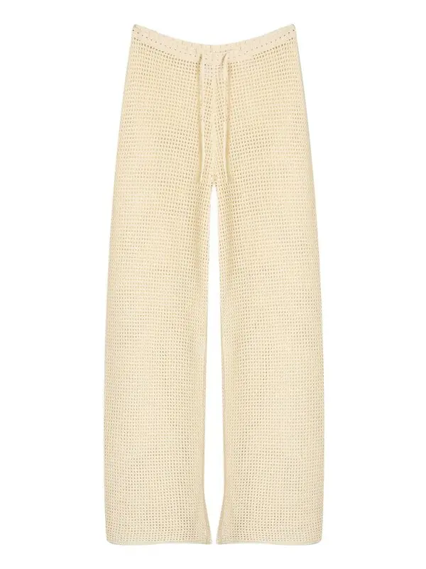 Good American Crochet Pant - Ecru