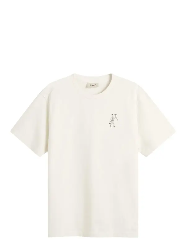 FORET Walker T-shirt - Cloud/navy