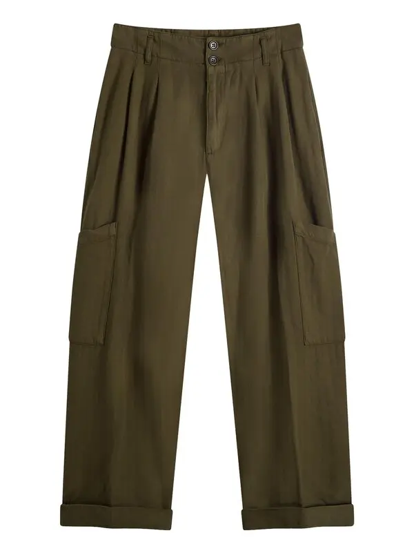 You Must Create Greease Wide Trousers - Olive