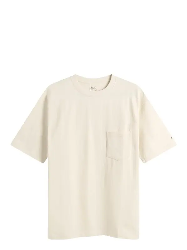 SNOW PEAK Recycled Cotton T-shirt - Oatmeal