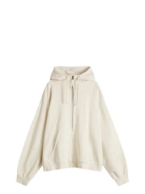 MAISON MARGIELA Numbers Jersey Hoodie - Ecru