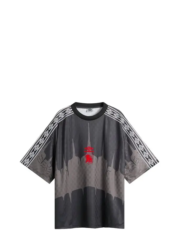 UMBRO BY SLAM JAM History Tape Kit Jersey - Black/red/anthracite
