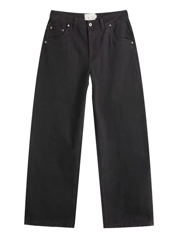 DIME Classic Baggy Denim Jeans - Black
