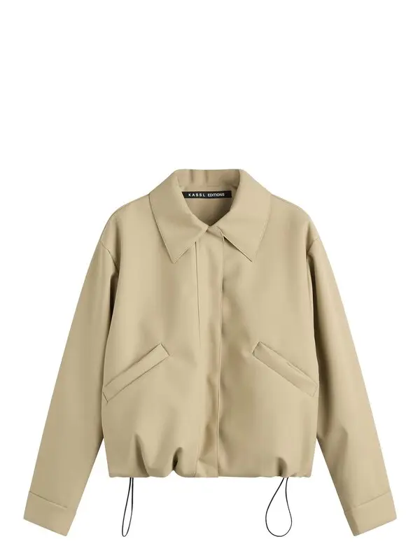 KASSL EDITIONS Short Bomber Jacket - Beige