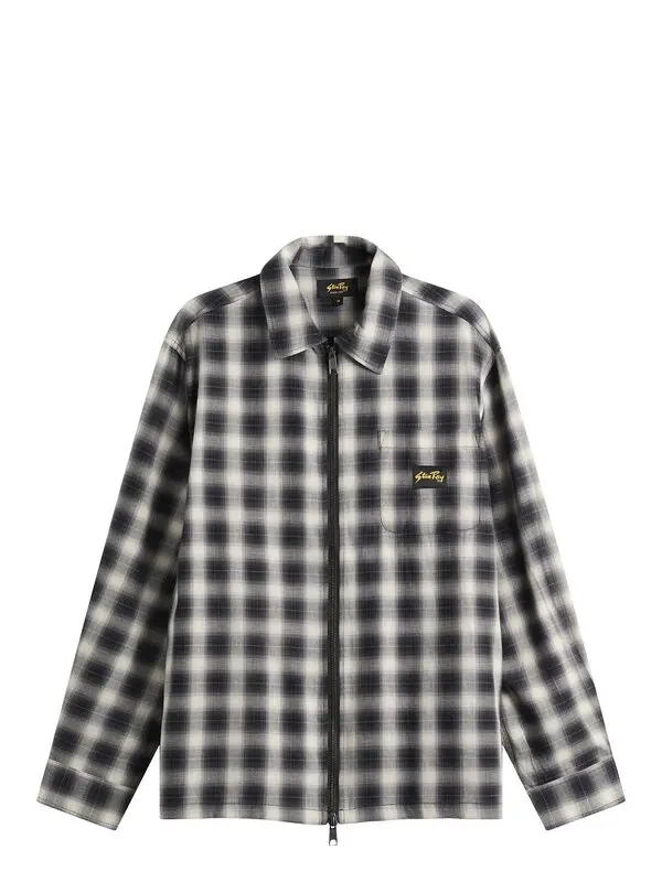 STAN RAY Zip Shirt - Black Check