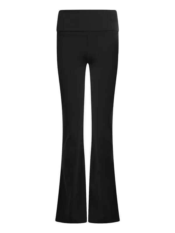 TALA Dayflex Fold Waist Flare Trousers 30 - Shadow Black