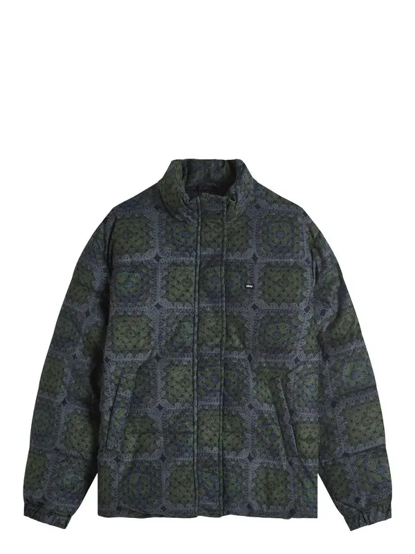 Obey Tappi Puffer Jacket - Olive Multi