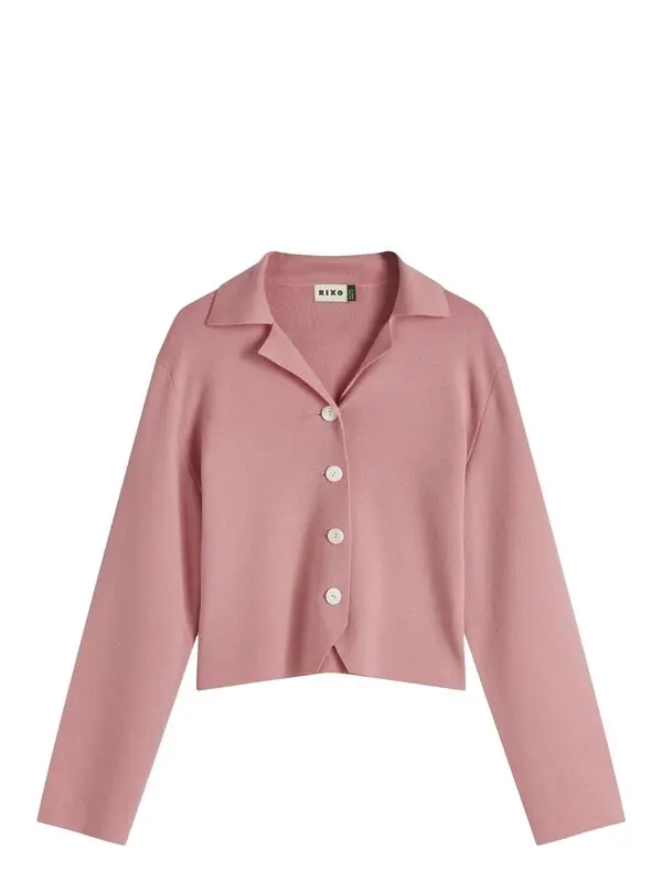 Rixo Aara Cardigan - Carnation