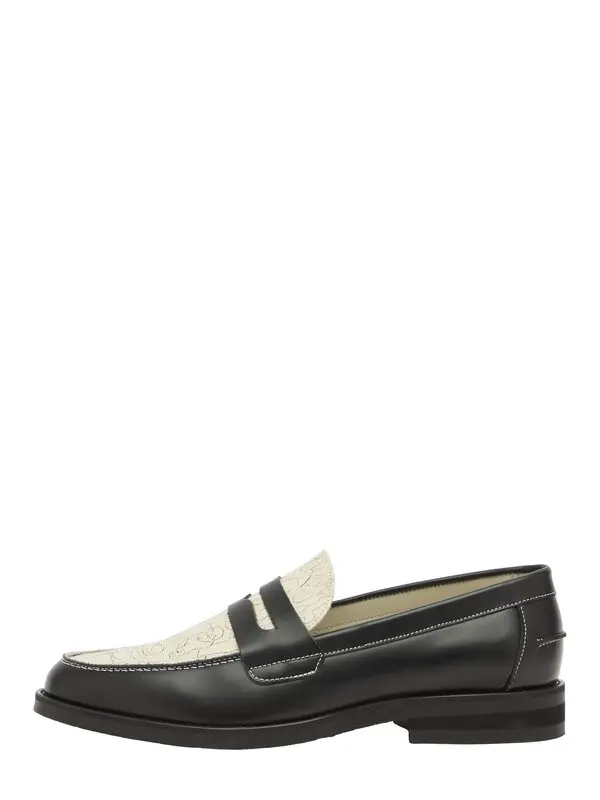 DUKE + DEXTER Wilde Ny Cafe Penny Loafer - Black