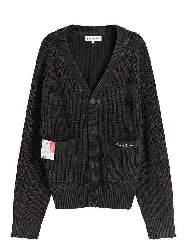 ABOUT:BLANK End. X Distressed Cardigan - Black
