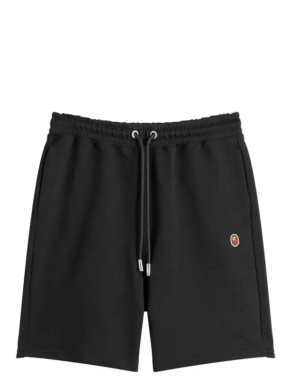 A BATHING APE One Point Sweat Shorts - Black