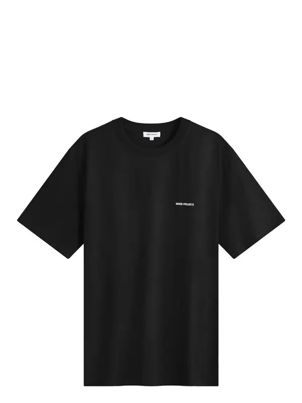 Norse Projects Johannes Logo Print T-shirt - Black