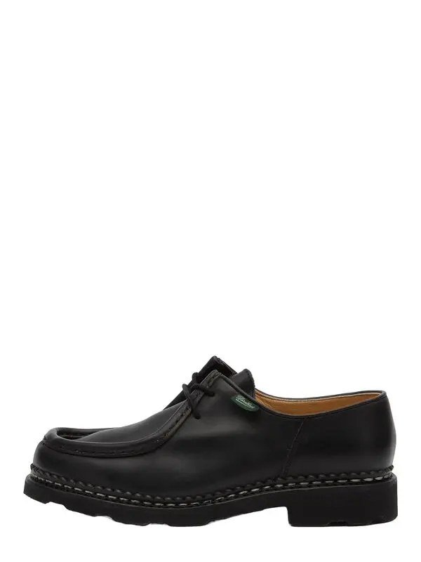 Paraboot Michael Leather Lace Up Derby Shoe - Black