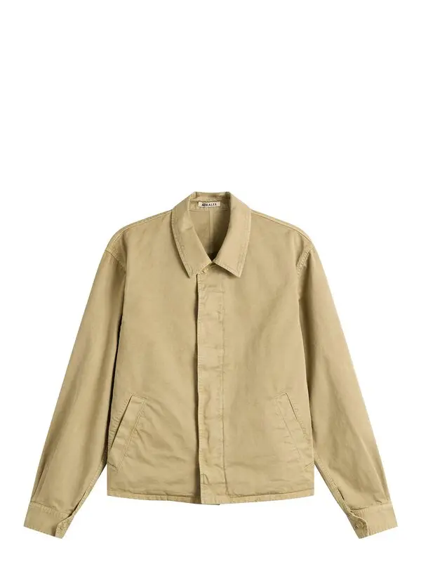 Auralee Garment-dyed Finx Light Chino Blouson - Beige