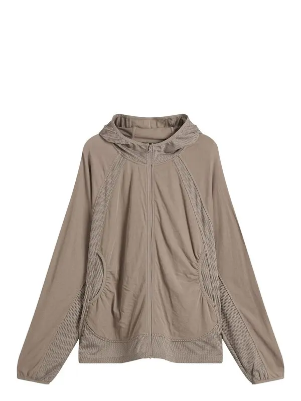 HIKING PATROL Orbit Jersey Hooded Jacket - Walnut