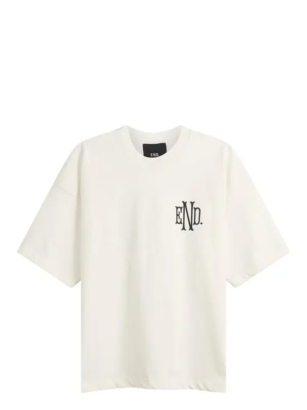 END. Gargoyle Chaser T-shirt - Ecru