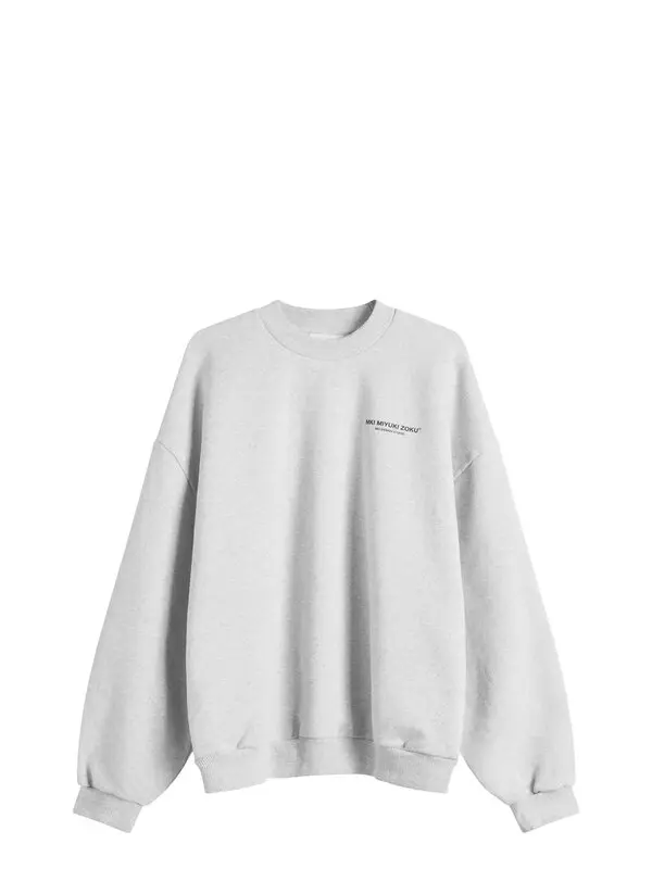 MKI MIYUKI ZOKU Design Studio Crew Sweatshirt - Grey