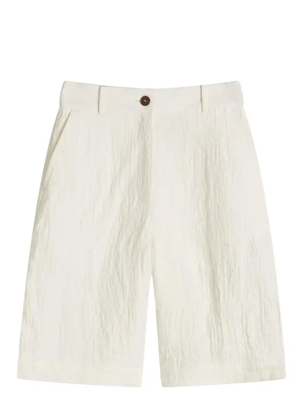 Studio Nicholson Wide Leg Shorts - Parchment