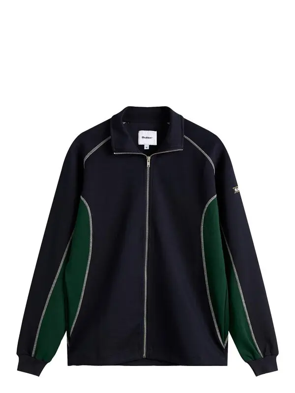 BUTTER GOODS Warped Track Jacket - Navy