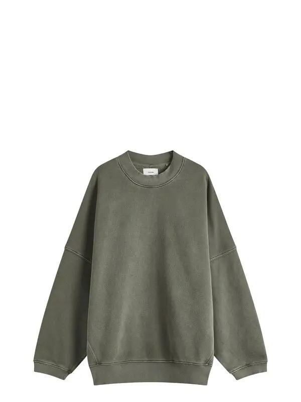 Joah Brown Oversized Crew Sweatshirt - Washed Sage