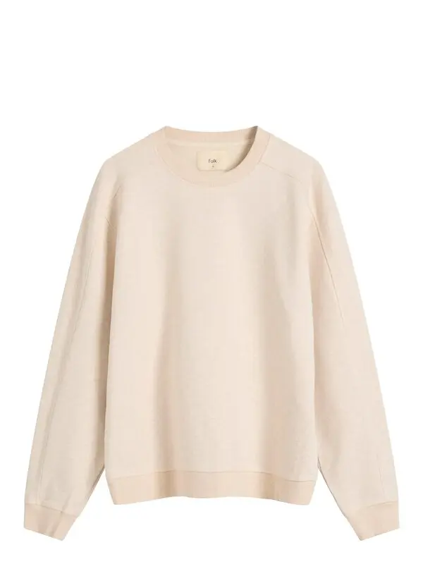 Folk Prism Sweat - Ecru Melange