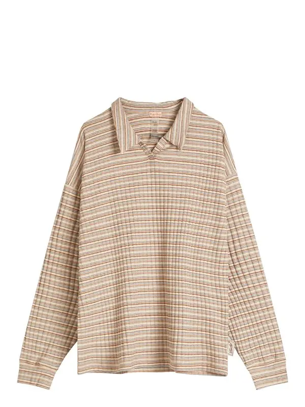 FRUITY BOOTY Lucky Polo Top - Stripe